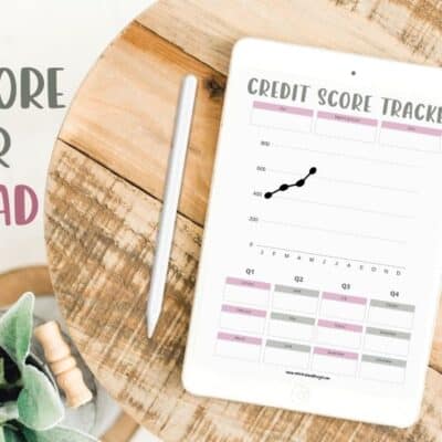 Free Credit Score Tracker Printable | Minimal & Frugal